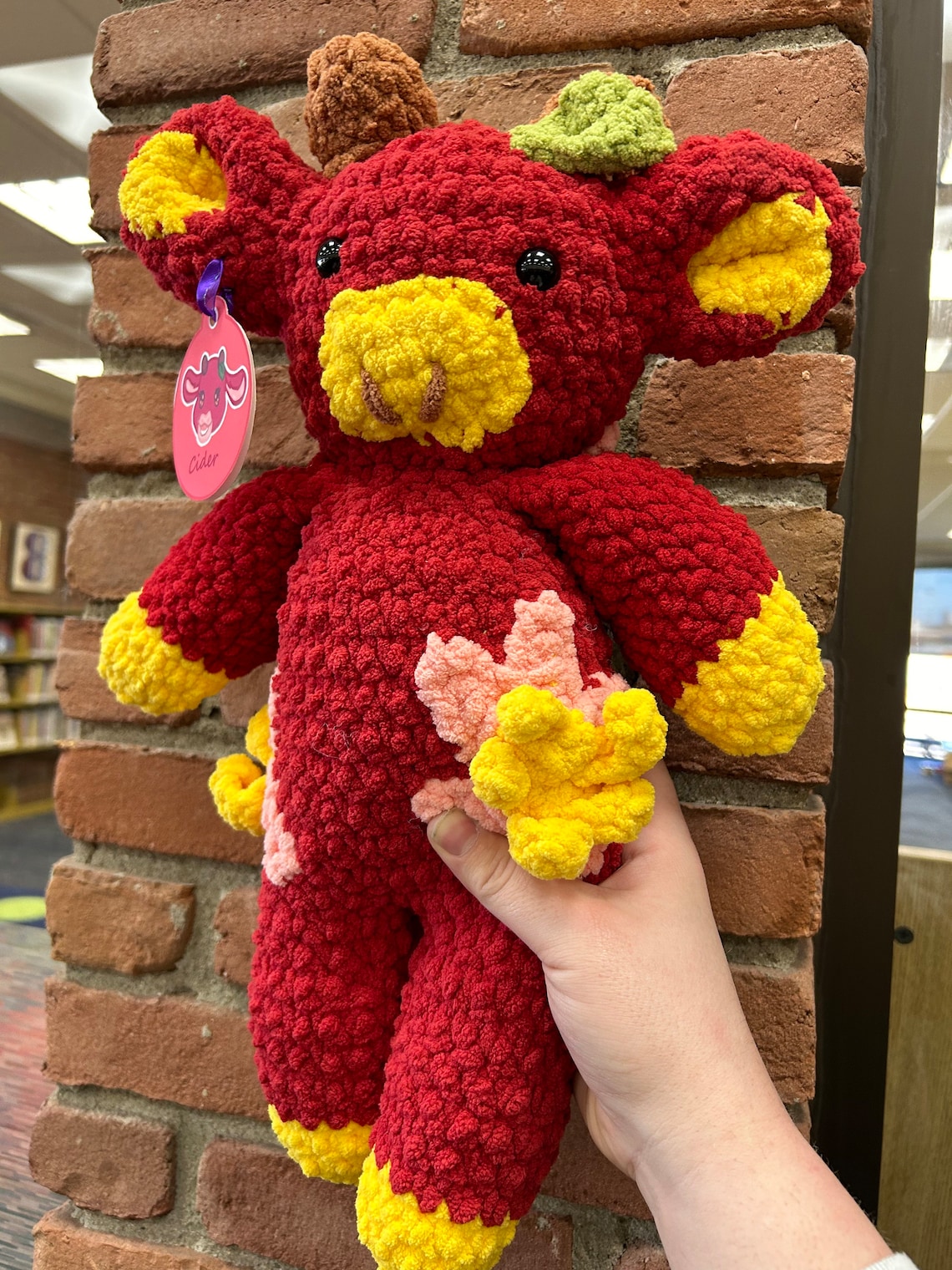 Crochet Cow Plushies Fruit Blossom Cows Apple Strawberry Orange Cherry ...