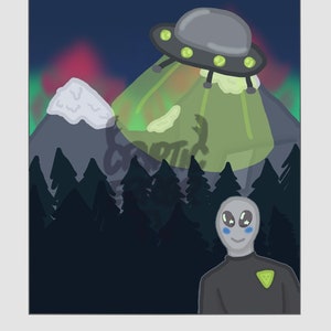 Cryptid Polaroids - Grey Alien and UFO - Fresno Nightcrawlers - Mothman ...