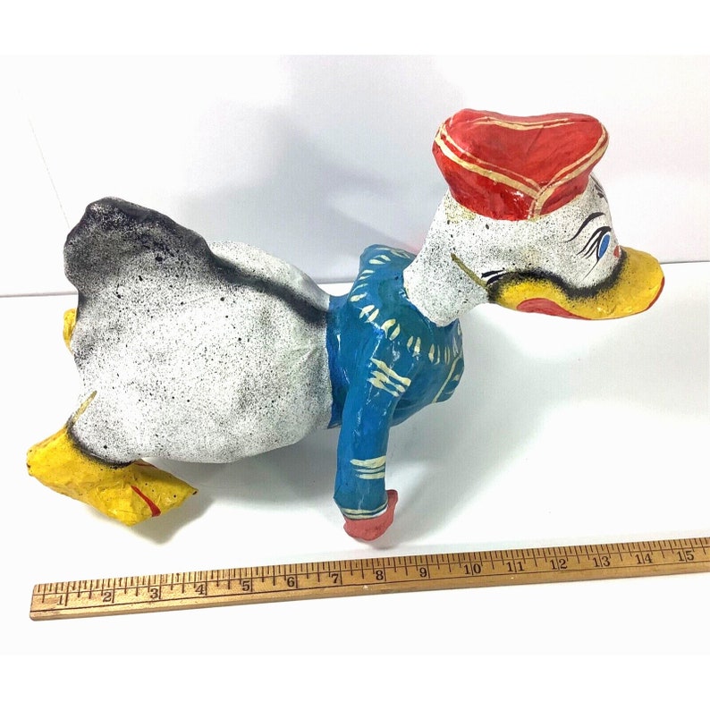 Vintage Donald Duck Paper Mache Folk Art Disney Character - Etsy