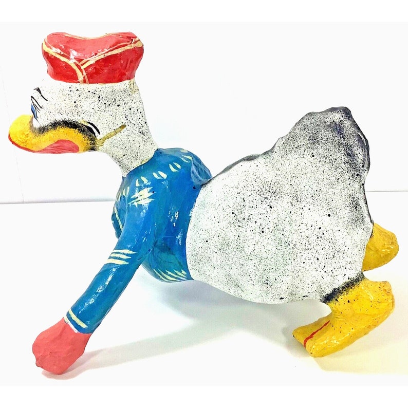Vintage Donald Duck Paper Mache Folk Art Disney Character - Etsy