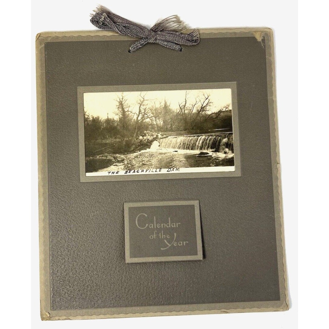 1918 Calendar Featuring Beachville Dam in Ontario Canada - Etsy