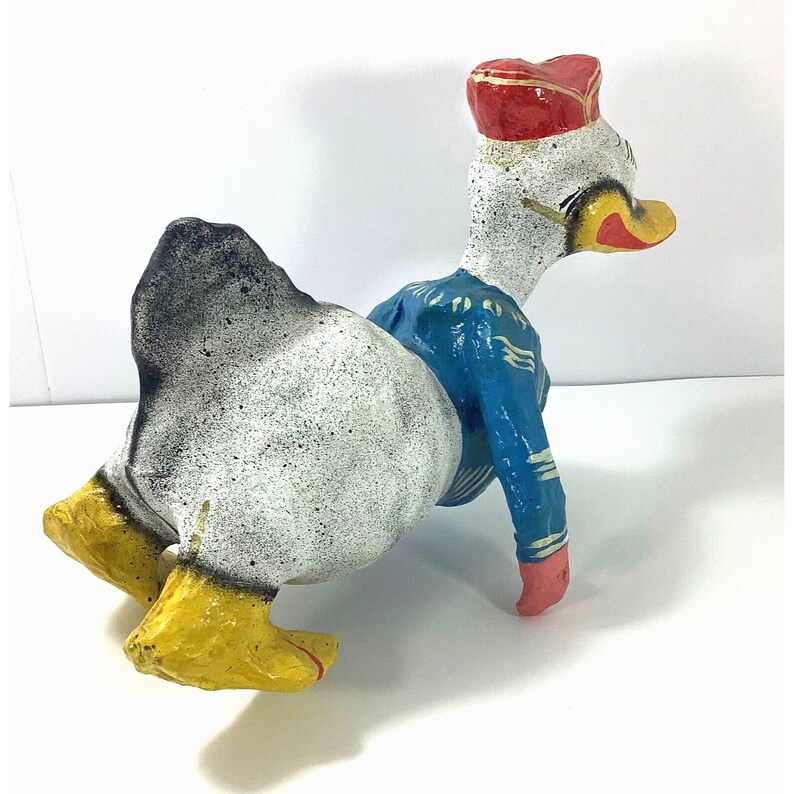 Vintage Donald Duck Paper Mache Folk Art Disney Character - Etsy
