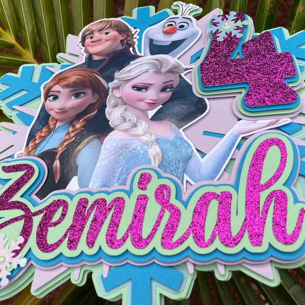 Frozen Cake Topper - Etsy