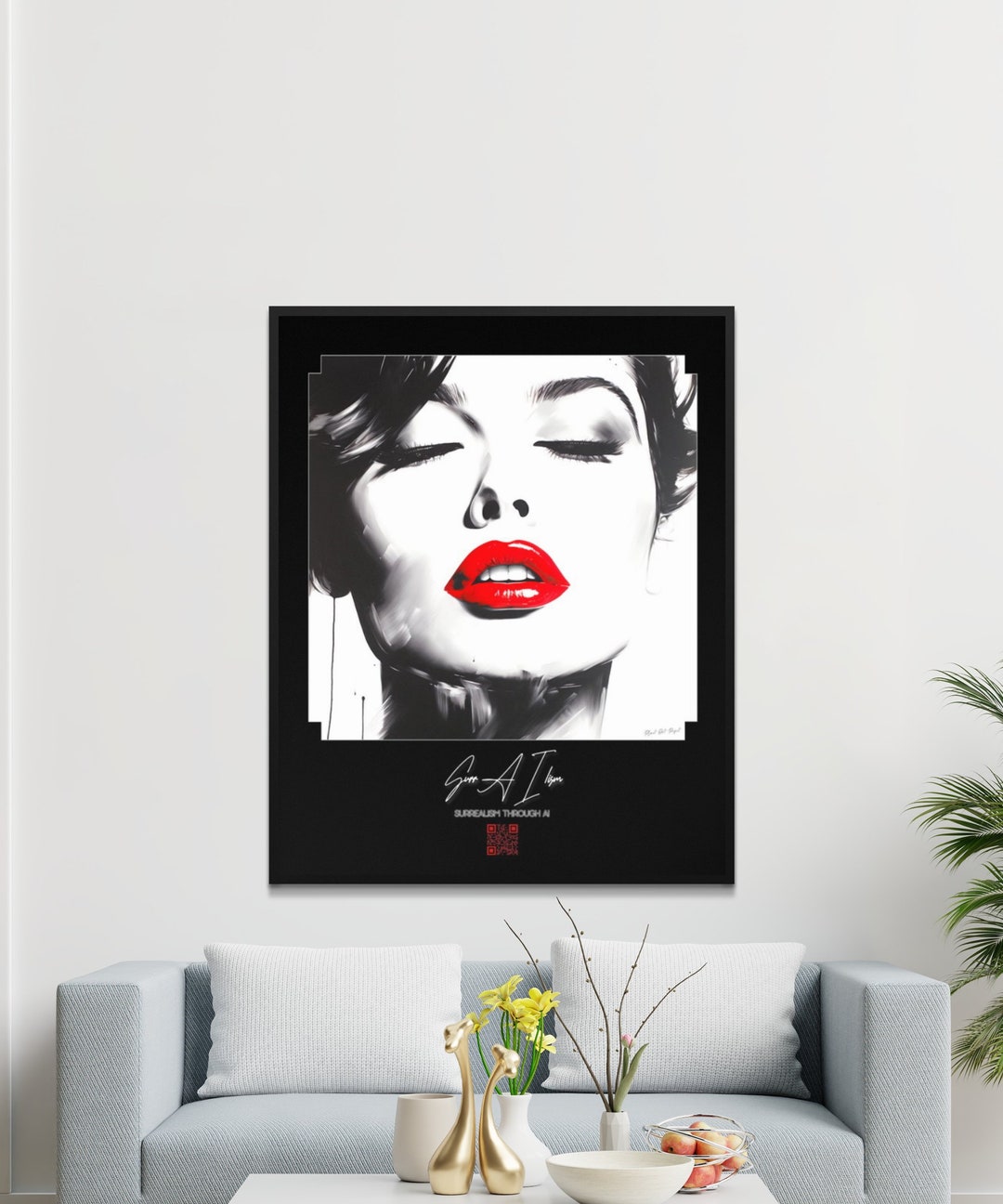 Canvas Wall Art Sensual Wall Art Sexy Wall Art Black And White