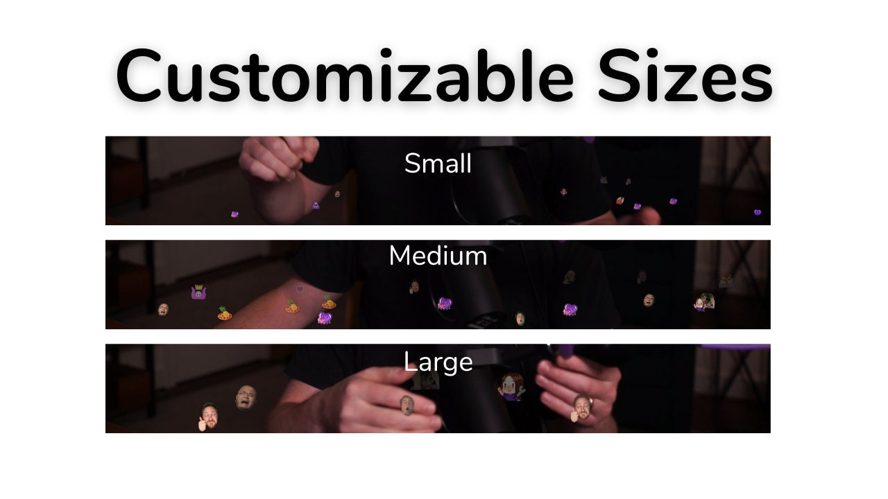 Floating Twitch Emotes Overlay for Chat - Etsy