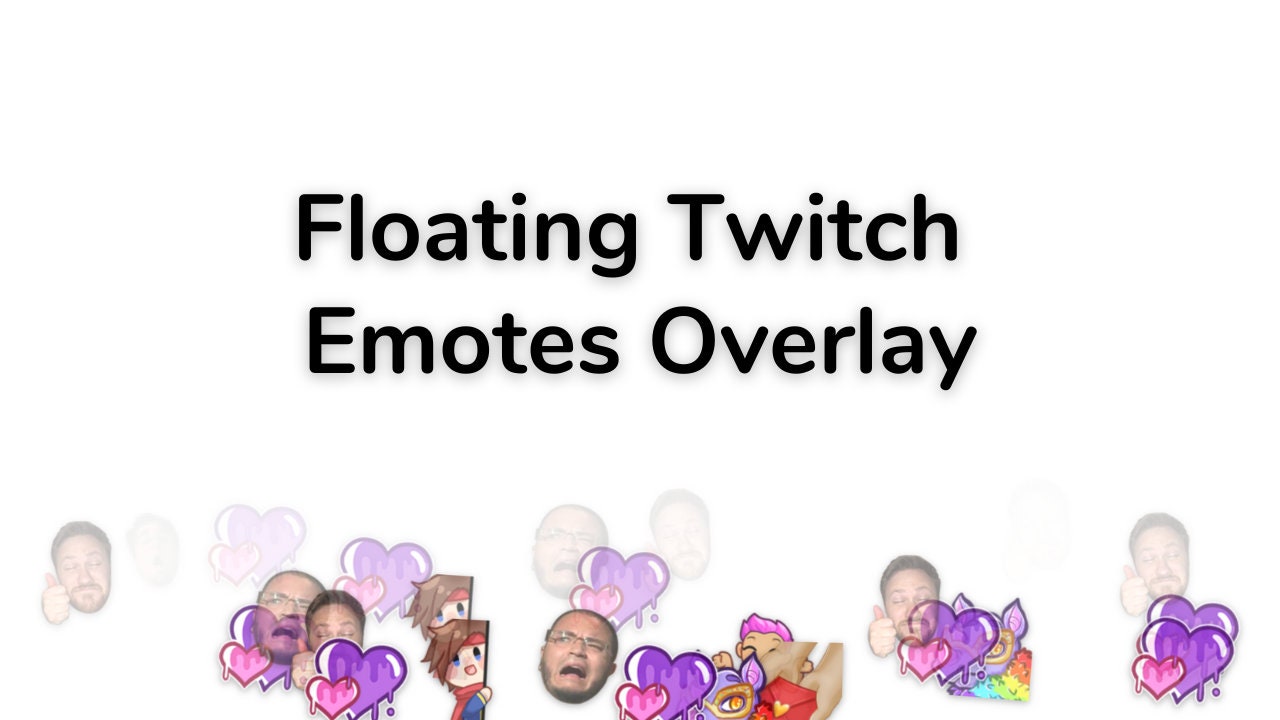 Floating Twitch Emotes Overlay for Chat - Etsy