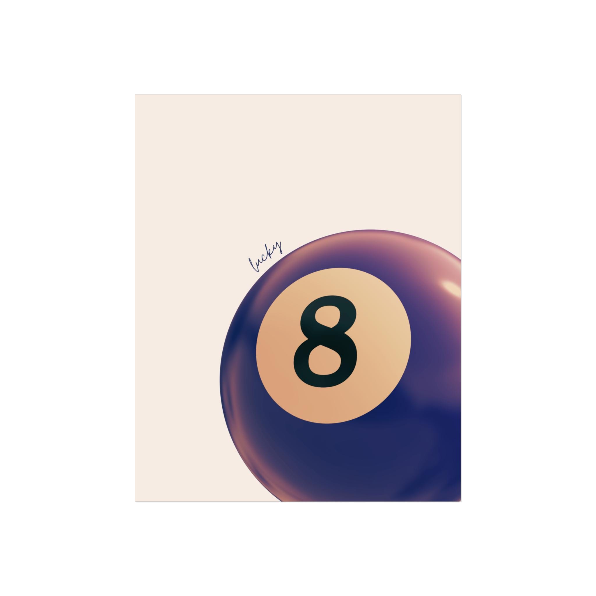 Vintage 8 Ball Poster PNG, Instant Download, Printable Wall Art Print ...