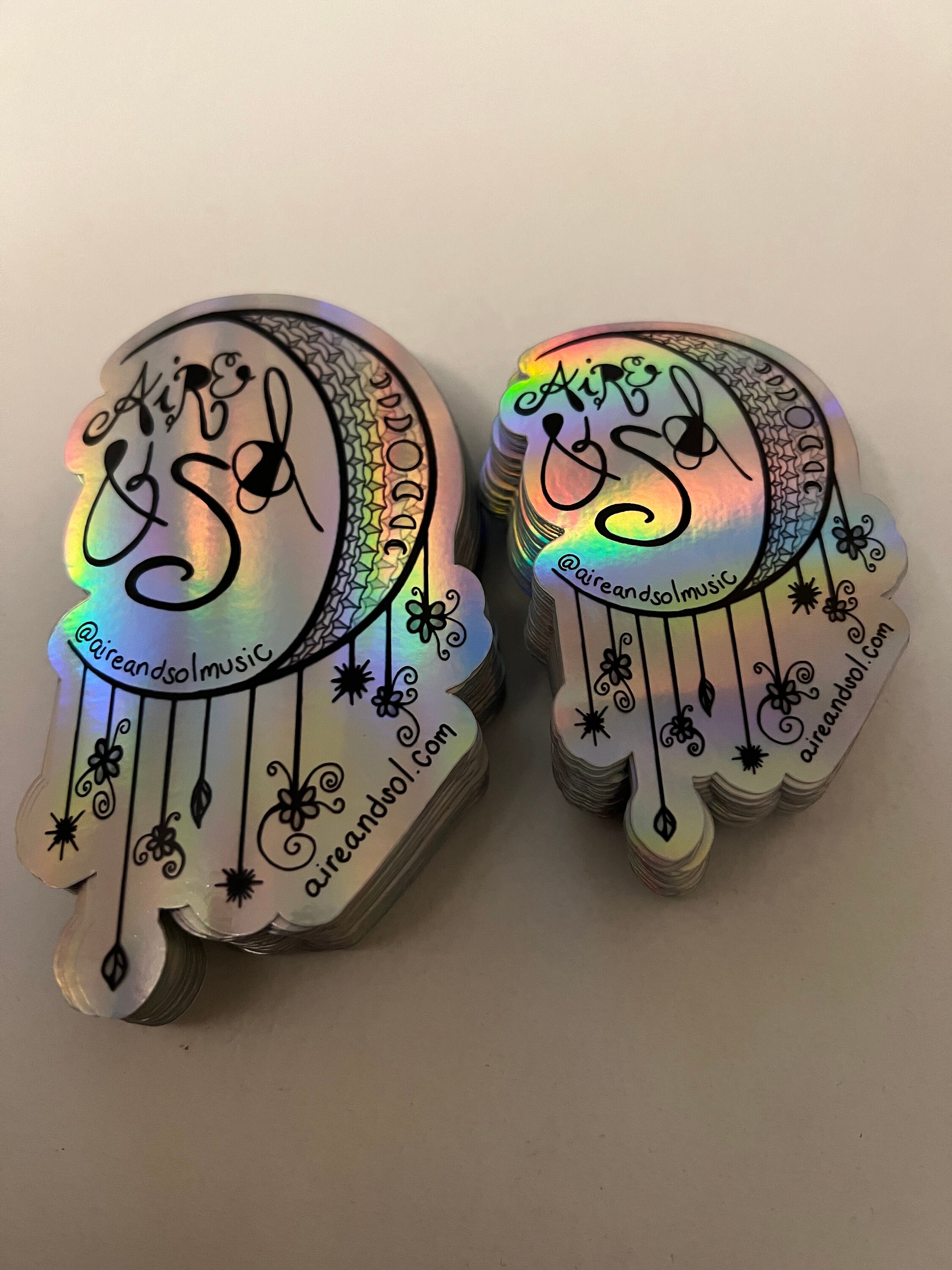 Custom Holographic Stickers Die Cut Stickers Waterproof Vinyl Free ...