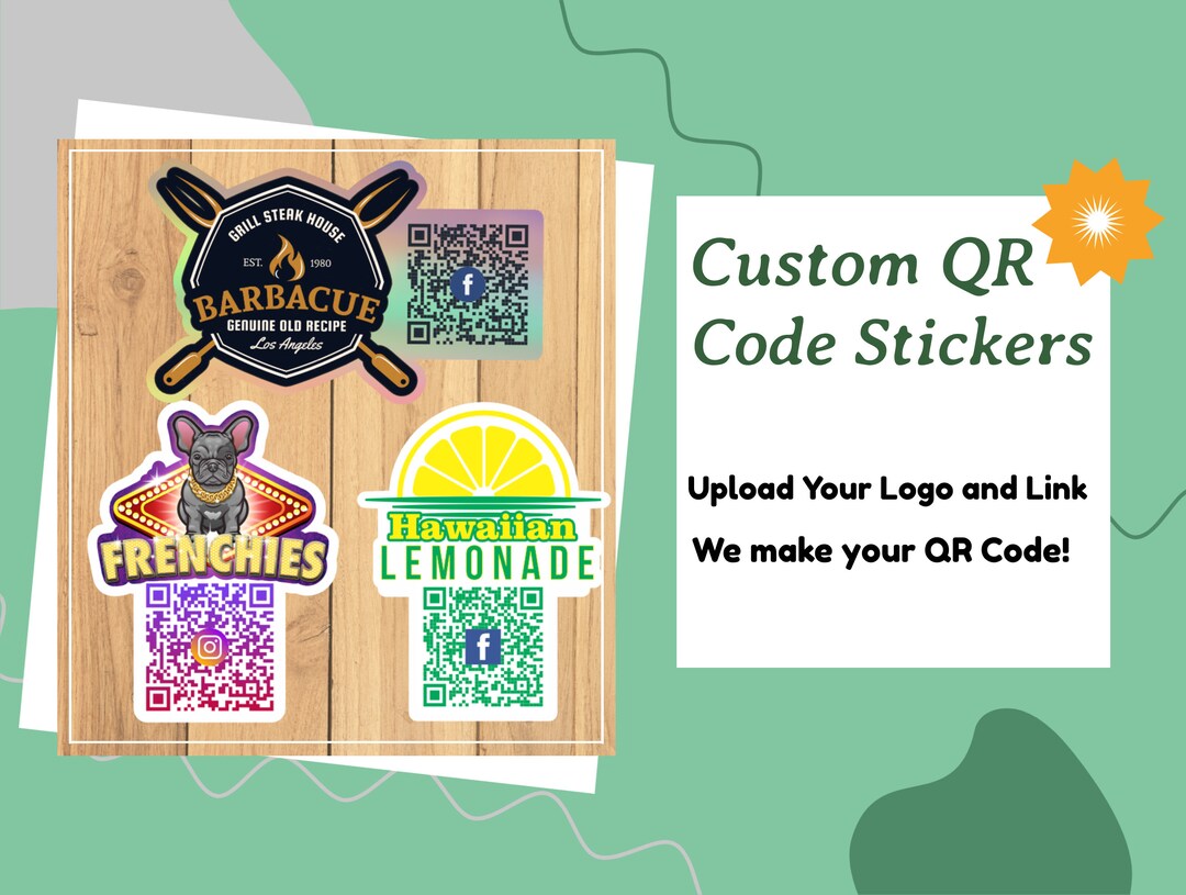 Custom QR Code Stickers Fast Shipping, Free Proofing, Premium Vinyl ...