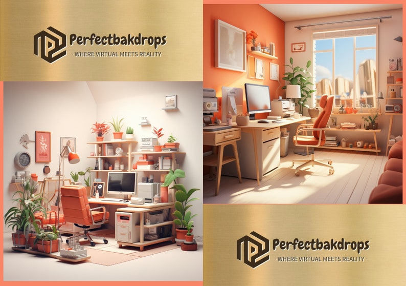 Vtuber Backgrounds Office - Etsy