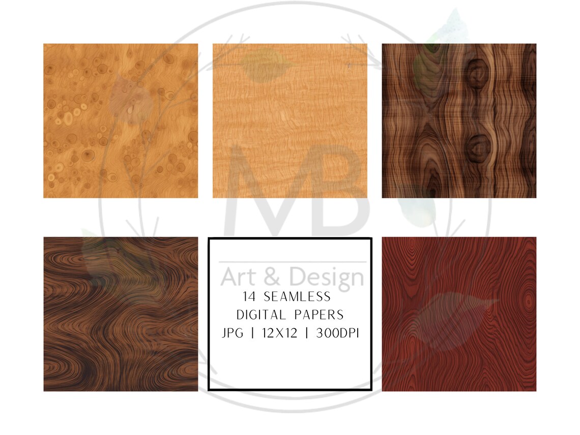 WOOD GRAIN | Seamless Pattern | Printable Digital Paper | Instant ...