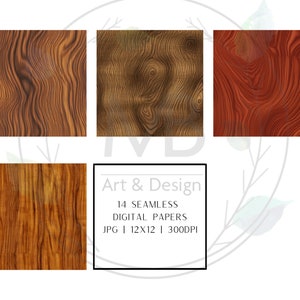 WOOD GRAIN | Seamless Pattern | Printable Digital Paper | Instant ...