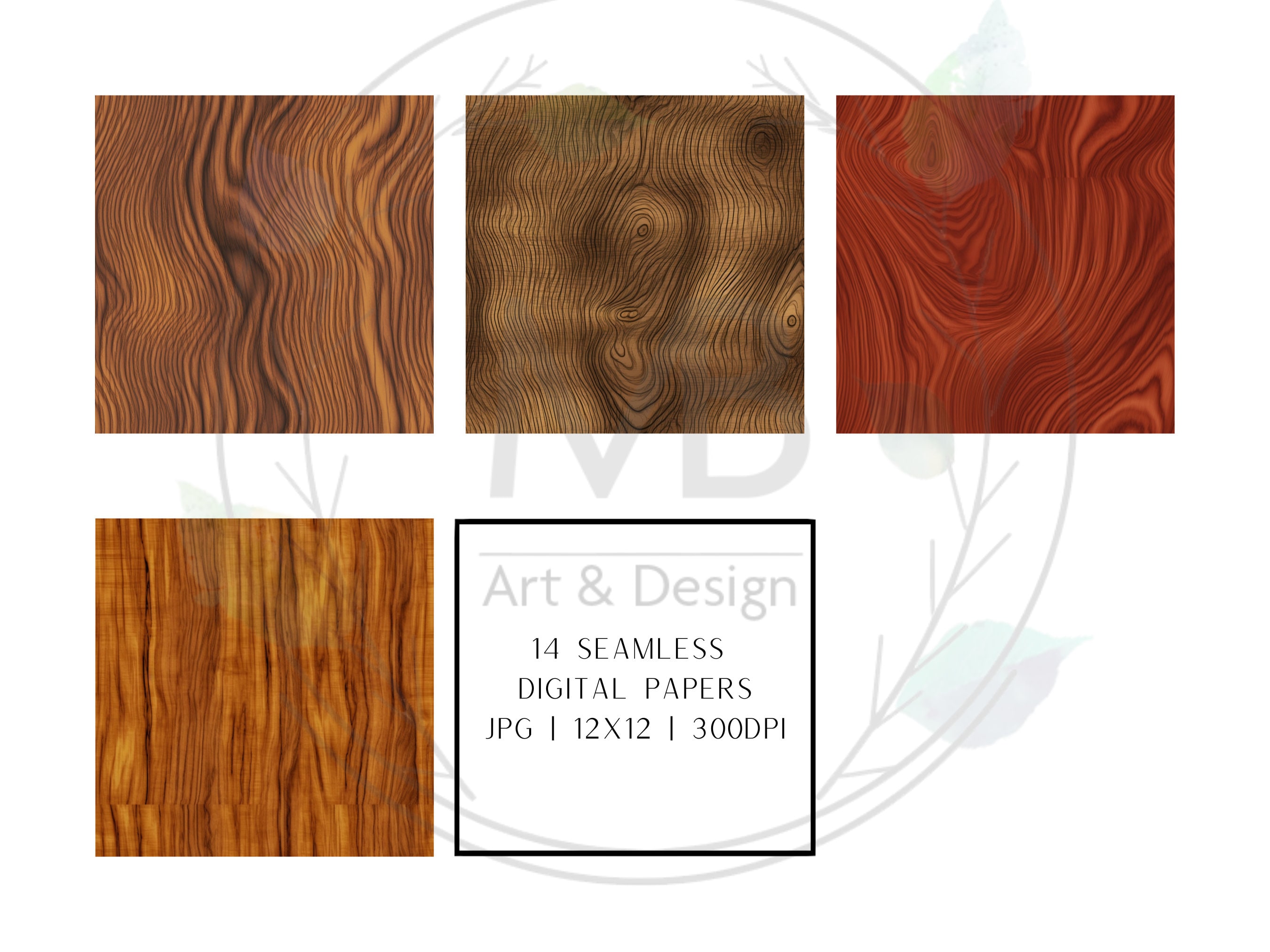 WOOD GRAIN Seamless Pattern Printable Digital Paper Instant Download ...