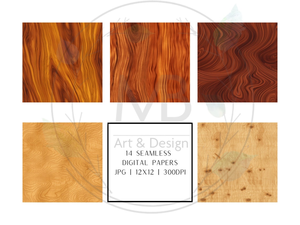 WOOD GRAIN | Seamless Pattern | Printable Digital Paper | Instant ...