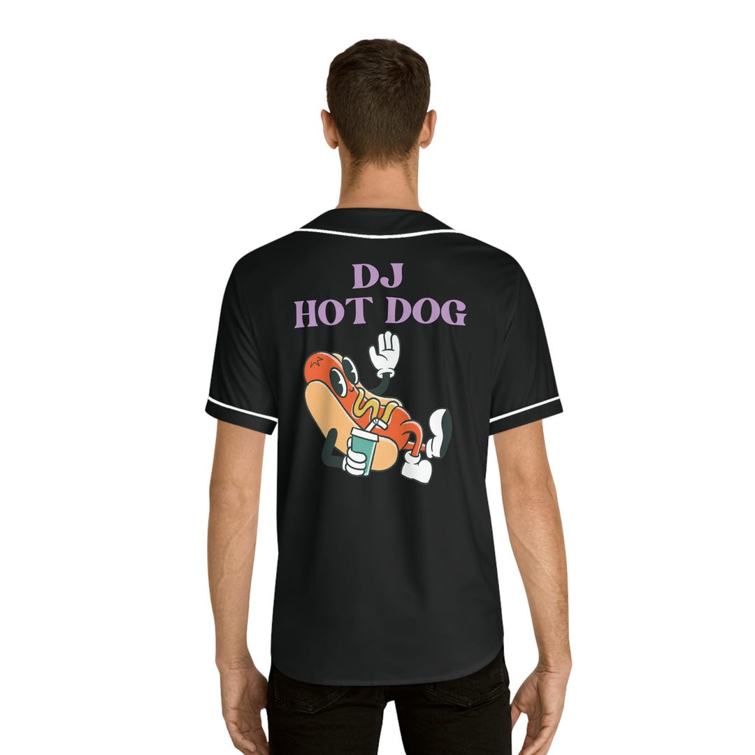 DJ HOT DOG Custom Rave Jersey, Vibe Check, Edm Plur, Baseball Jersey ...