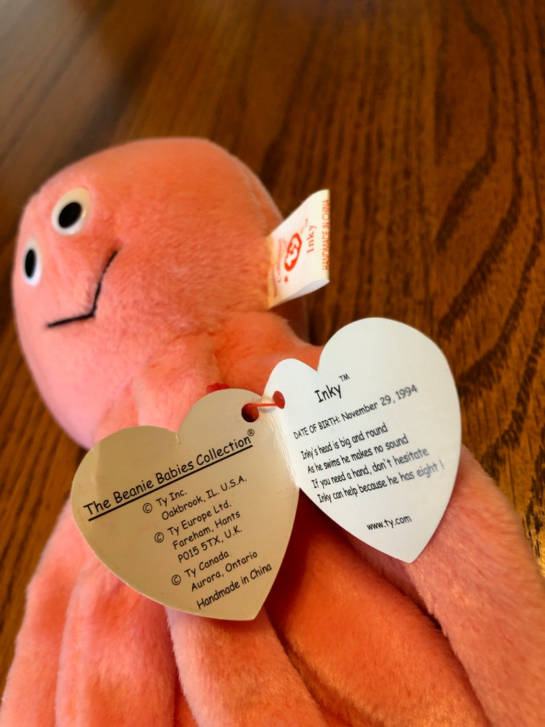 Octopus, INKY, Beanie Baby 1994 - Etsy