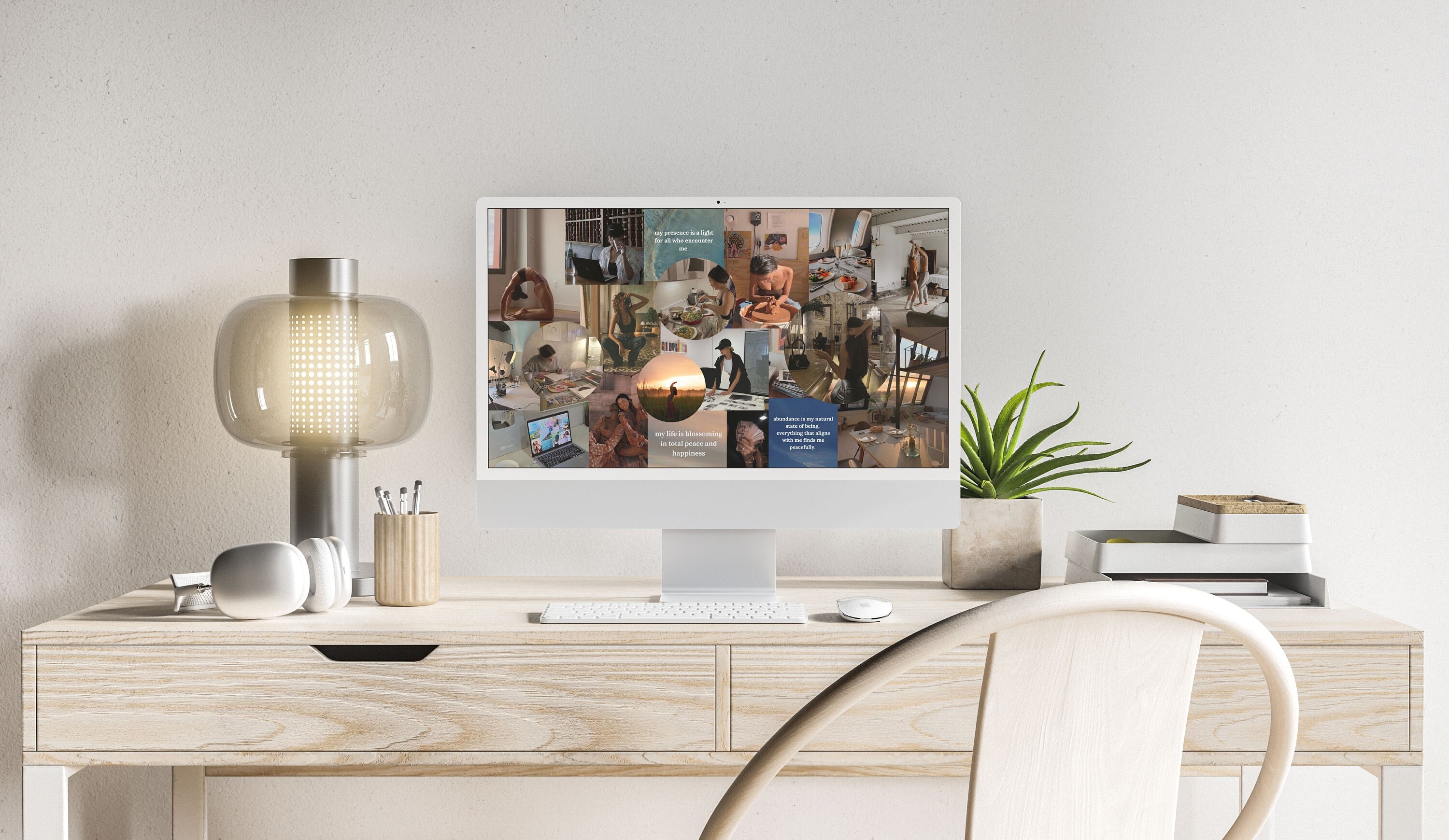 Virtual Vision & Mood Board Template Editable Drag and Drop - Etsy