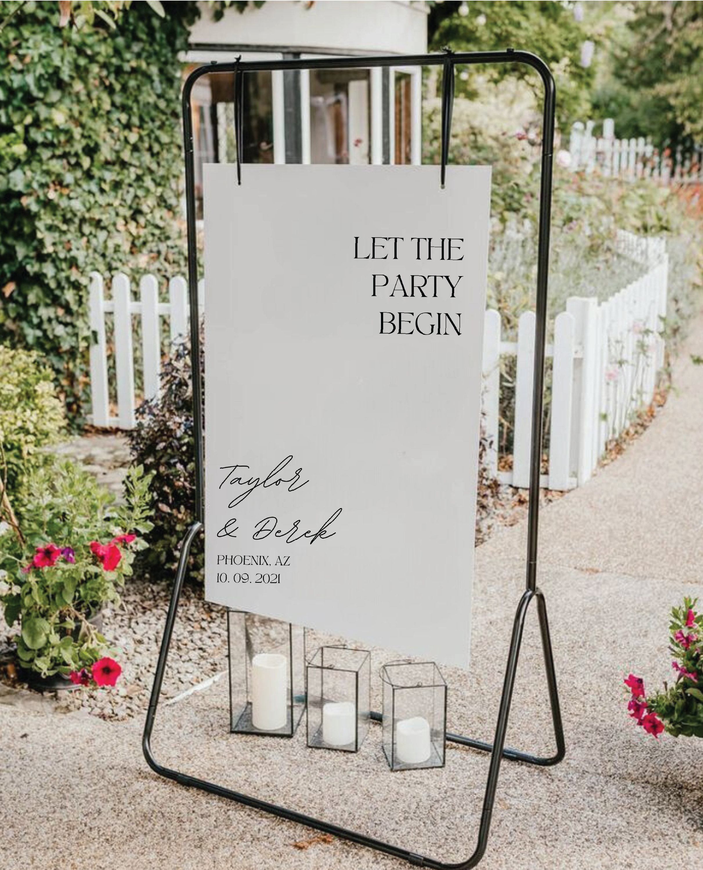Minimal Wedding Welcome Welcome Sign Portrait, Printable Sign Template ...