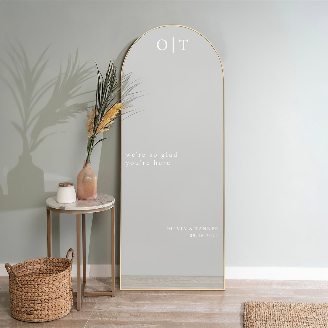 Wedding Mirror Decal,wedding Welcome Sign, Mirror Decal, Wedding Decor ...