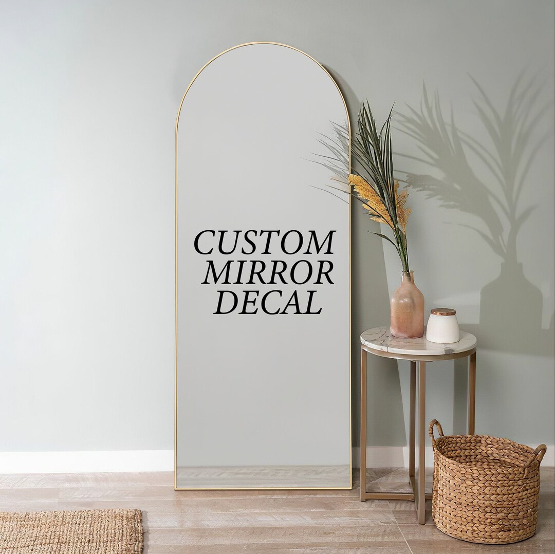 Custom Black Vinyl Wedding Mirror Decal, Wedding Welcome Sign, Mirror ...