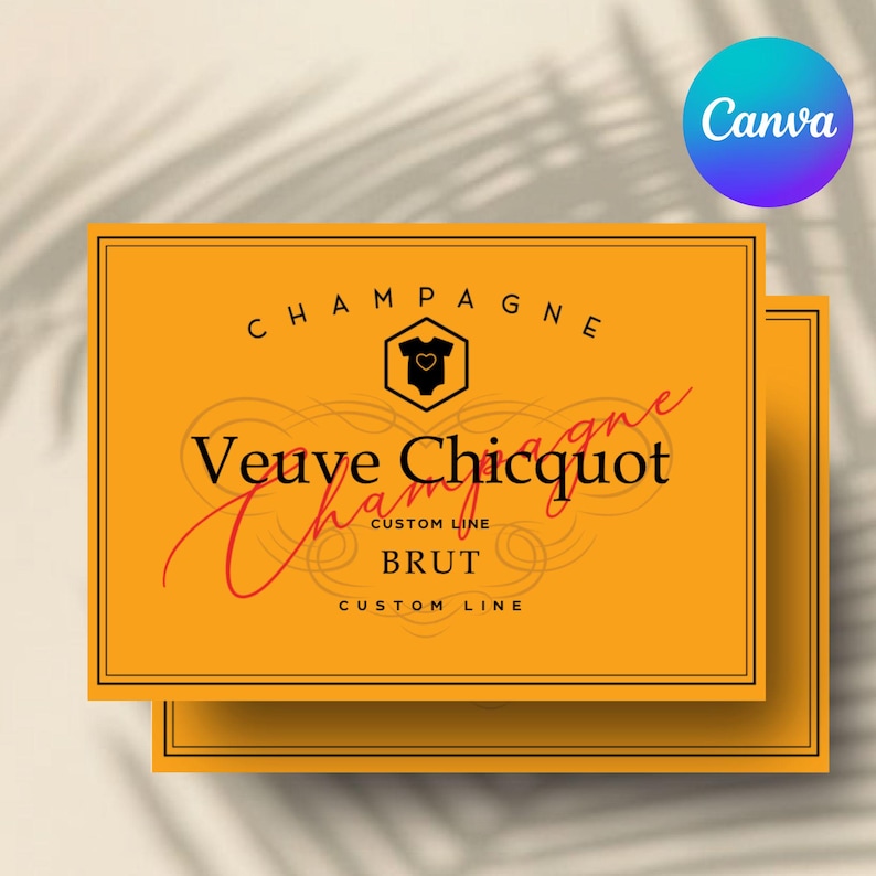 Custom Baby Announcement Champagne Label, Custom Sticker Labels ...