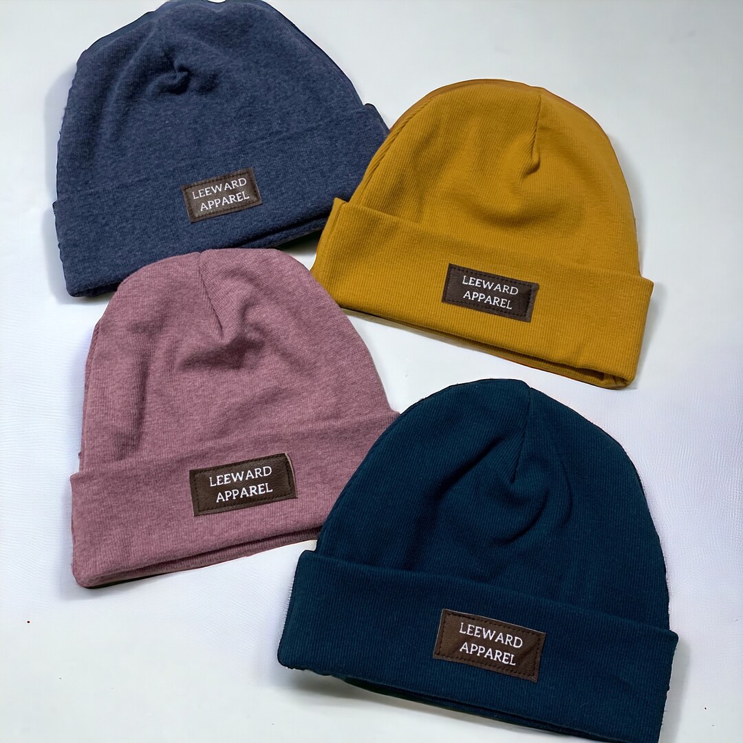 Toque With Leather Patch Logo - Etsy