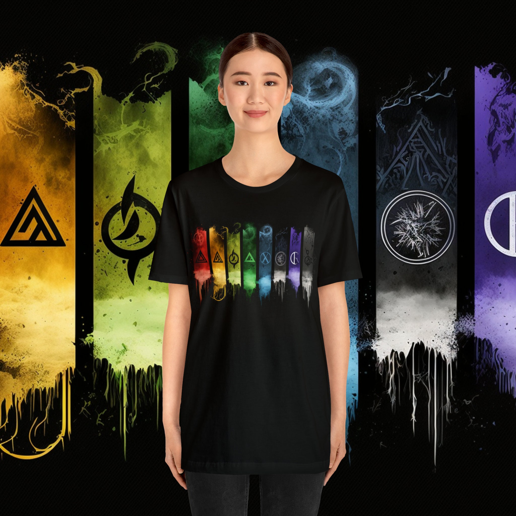 Viking Warrior Clan Crest Tshirt, Norse Art Rune Sigils T-shirt, Viking ...