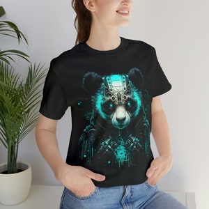 Panda Bear Warrior Tshirt, Futuristic Manga Anime Gamer Gift T-shirt ...
