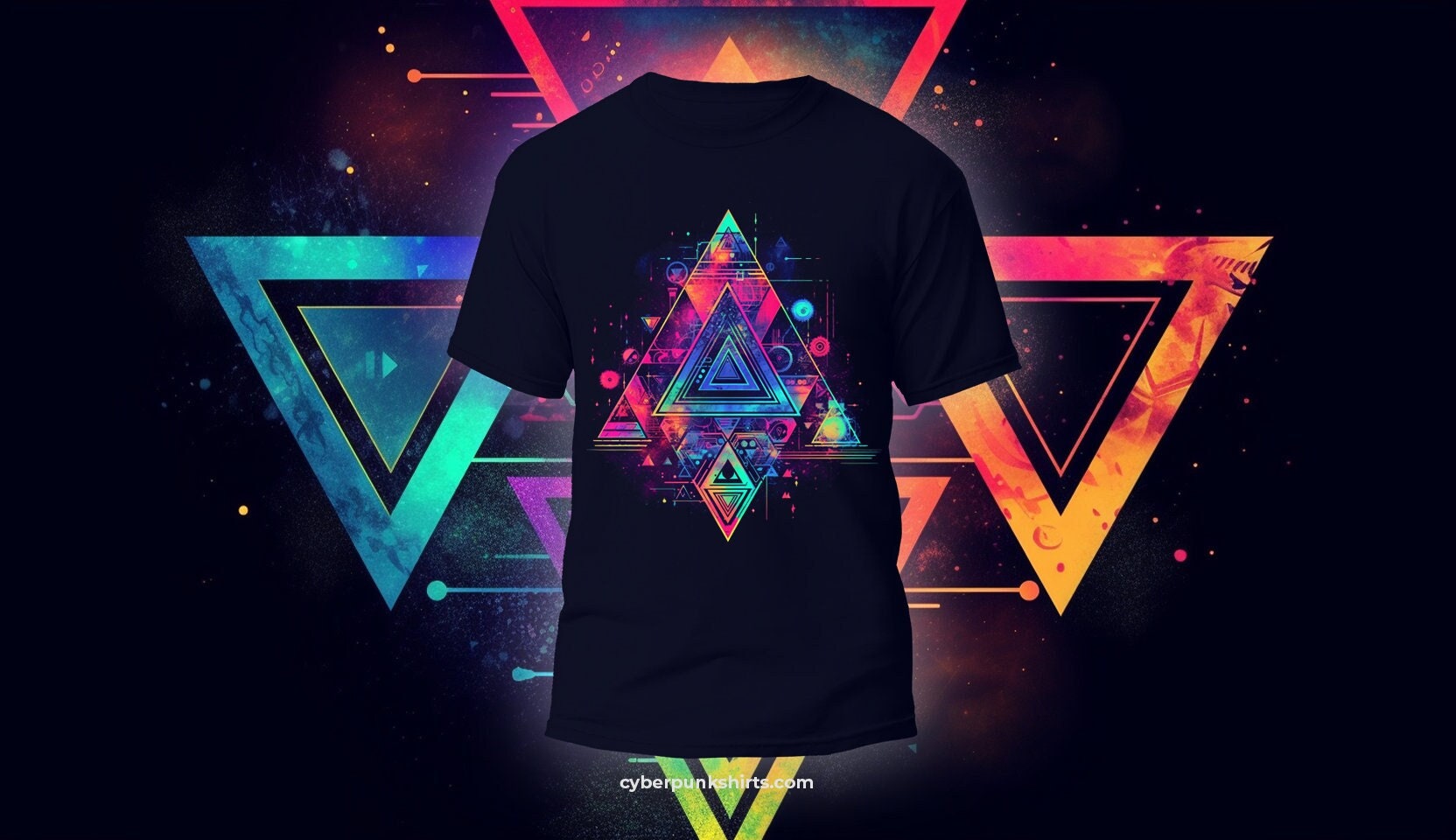 Psychedelic Pyramid Tshirt, Trippy Futuristic Egyption Art T-shirt ...