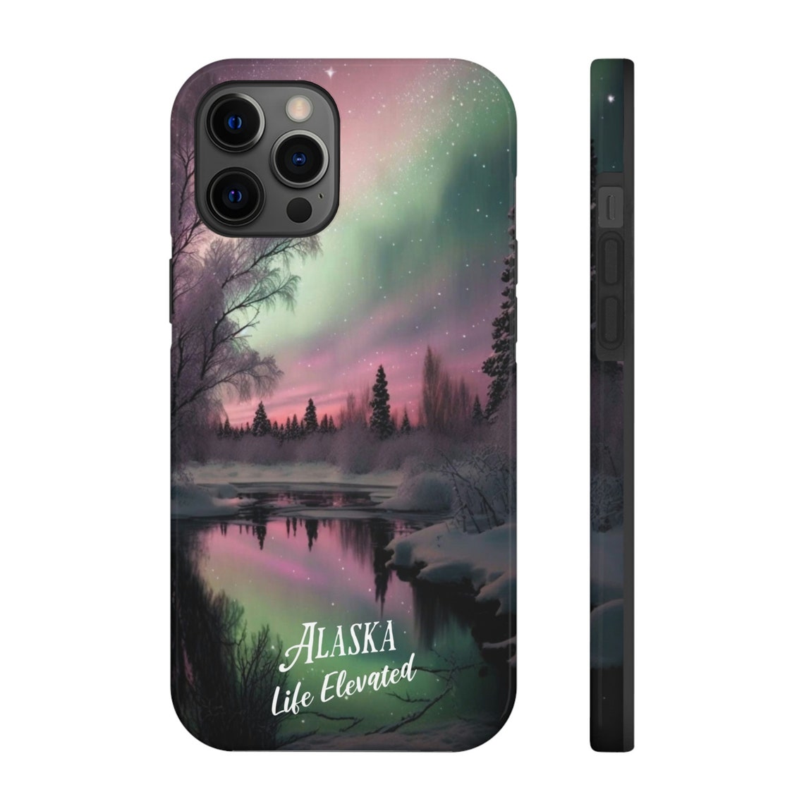 Alaska Life Elevated/northern Lights/aurora Borealis iPhone 11, 12, 13, 14/tough Phone Cases ...