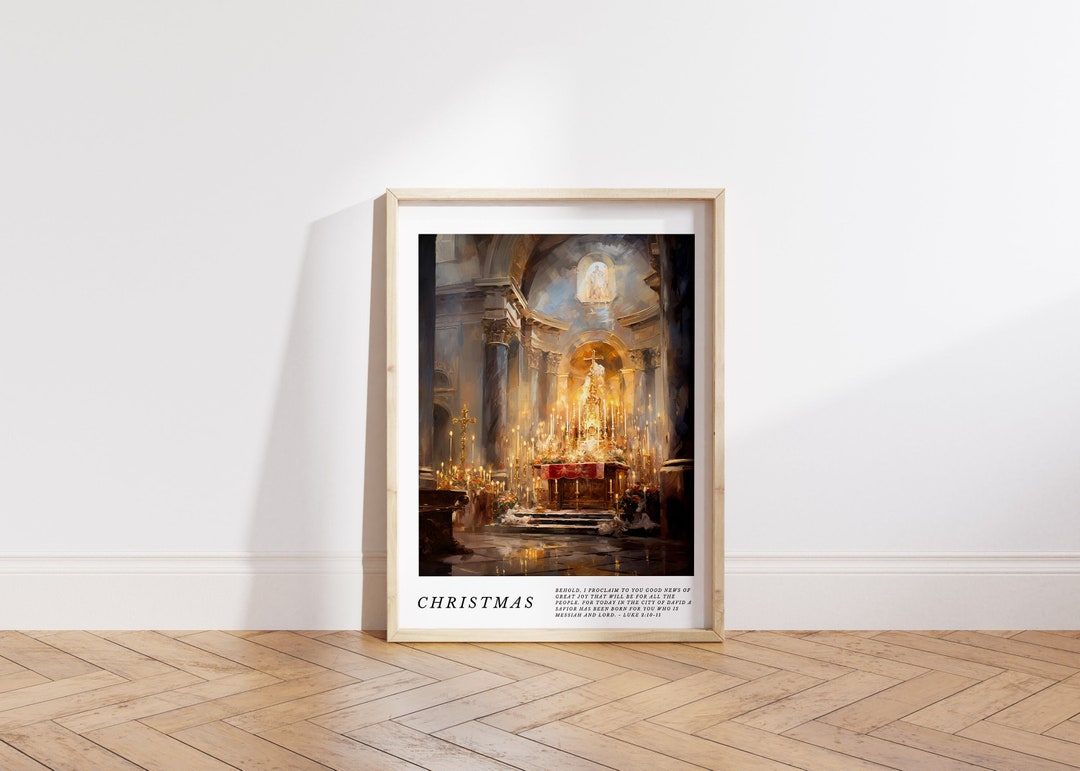 Catholic Christmas Gift Catholic Christmas Decor Catholic Wall Art ...