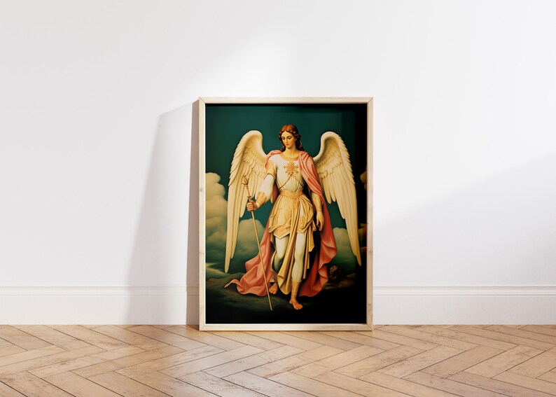 St Michael the Archangel Saint Michael Art St Michael Art Catholic Art ...