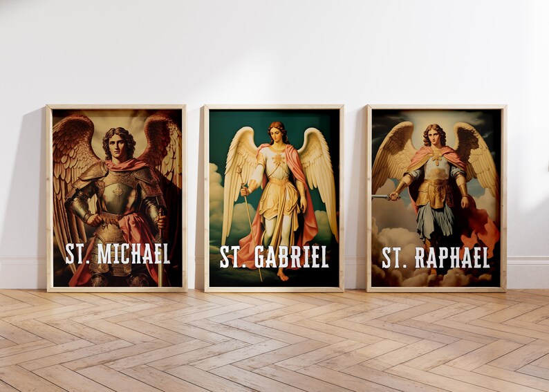 St Michael the Archangel Saint Michael Art St Michael Art Catholic Art ...