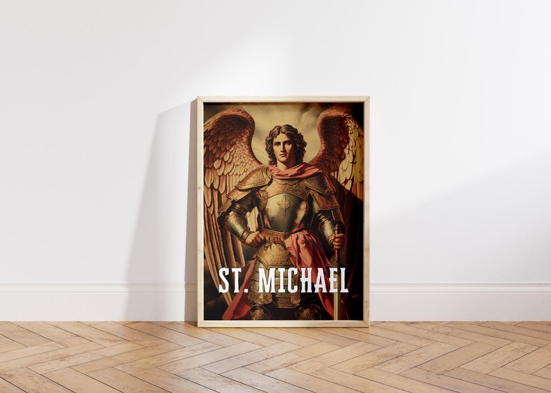 St Michael the Archangel Saint Michael Art St Michael Art Catholic Art ...