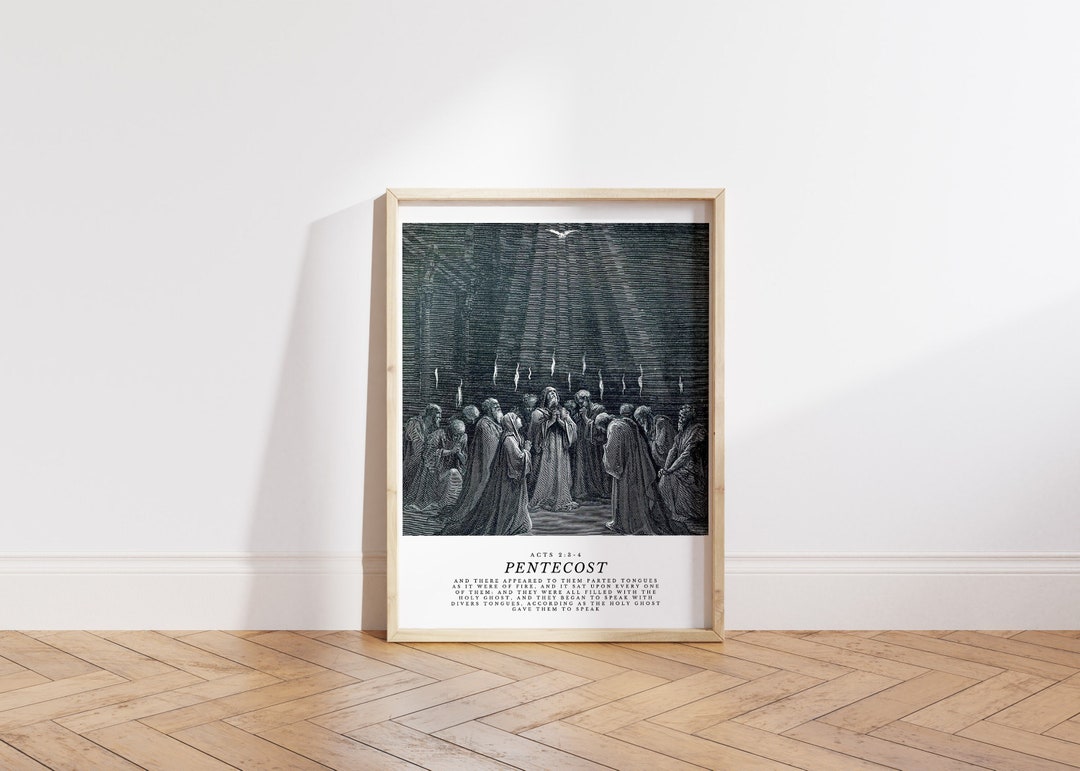 Pentecost Print Pentecost Art Catholic Art Catholic Print Easter Art ...