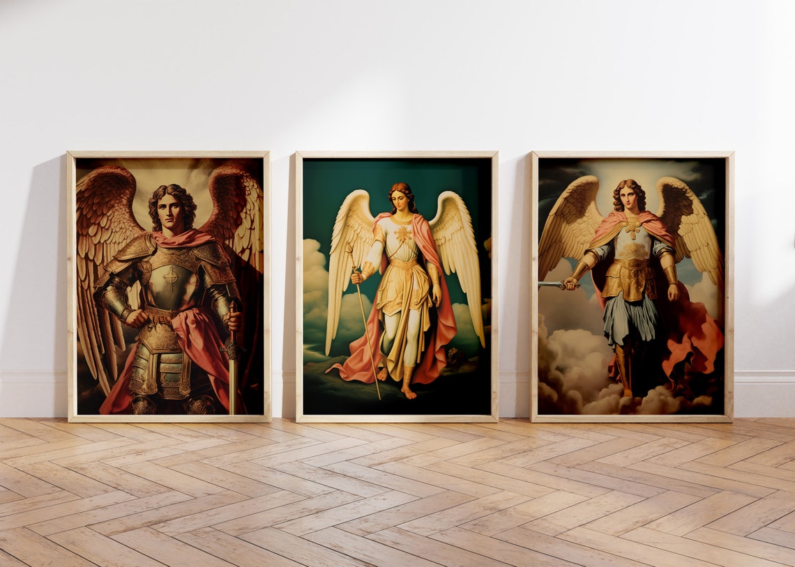 St Michael the Archangel Saint Michael Art St Michael Art Catholic Art ...