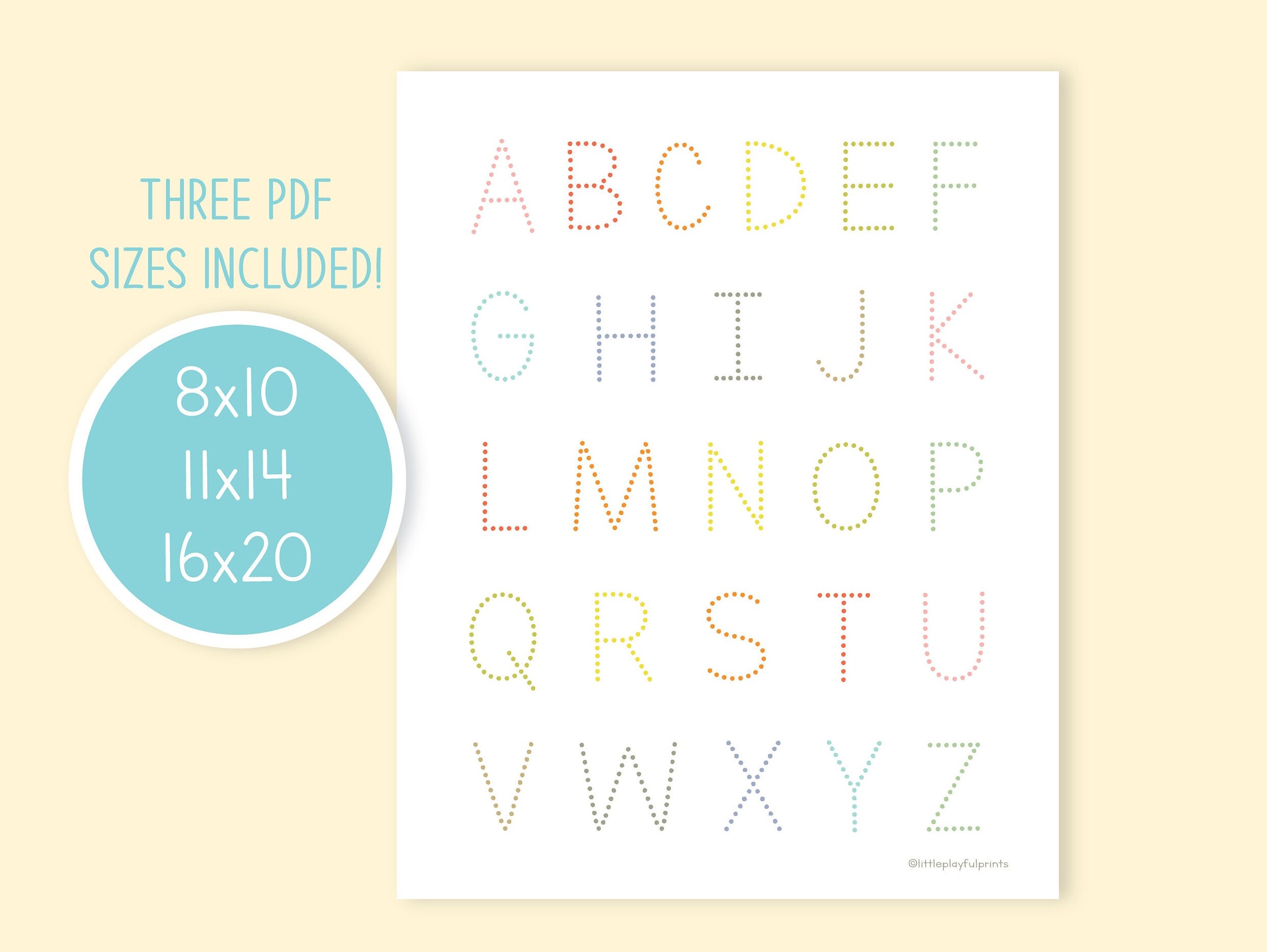 Alphabet Trace | Letter Tracing | Alphabet Poster | Printable ...