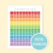 Count to 100 Chart | Hundreds Chart | Digital Download | Numbers 1-100 ...