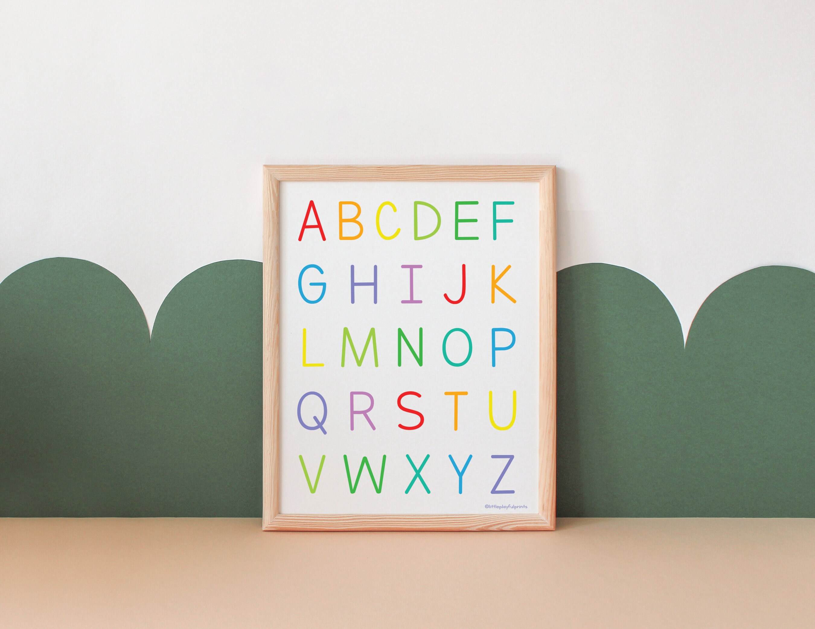 Alphabet Print | Letter Poster | Digital Alphabet | Printable ...