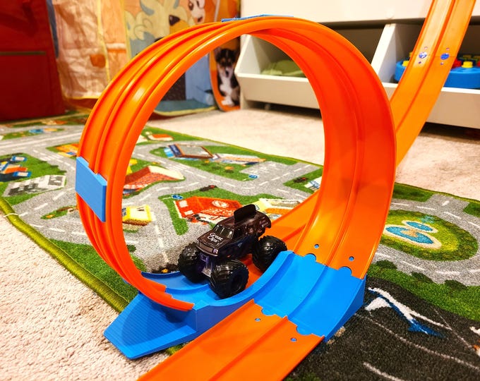 Double Loop - Monster Truck Loop | Compatible With Hot Wheels Track - Etsy