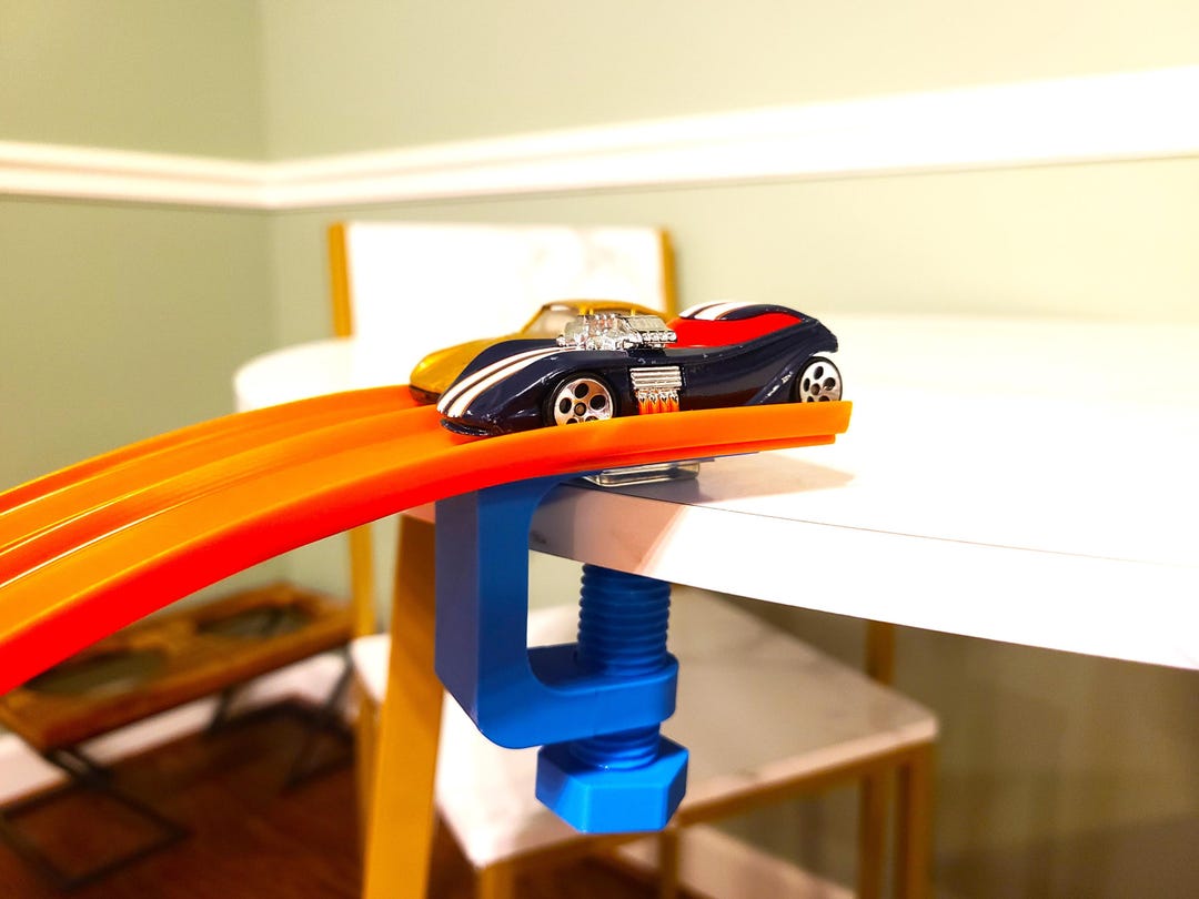 Double Track Clamp: Hot Wheels & Matchbox Compatible - Etsy