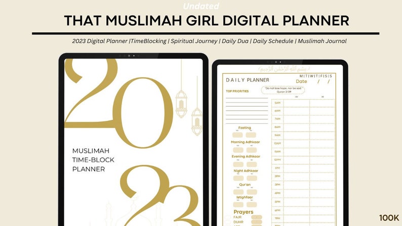 2023 Digital Planner, That Muslim Girl, Muslimah Daily Weekly Monthly ...