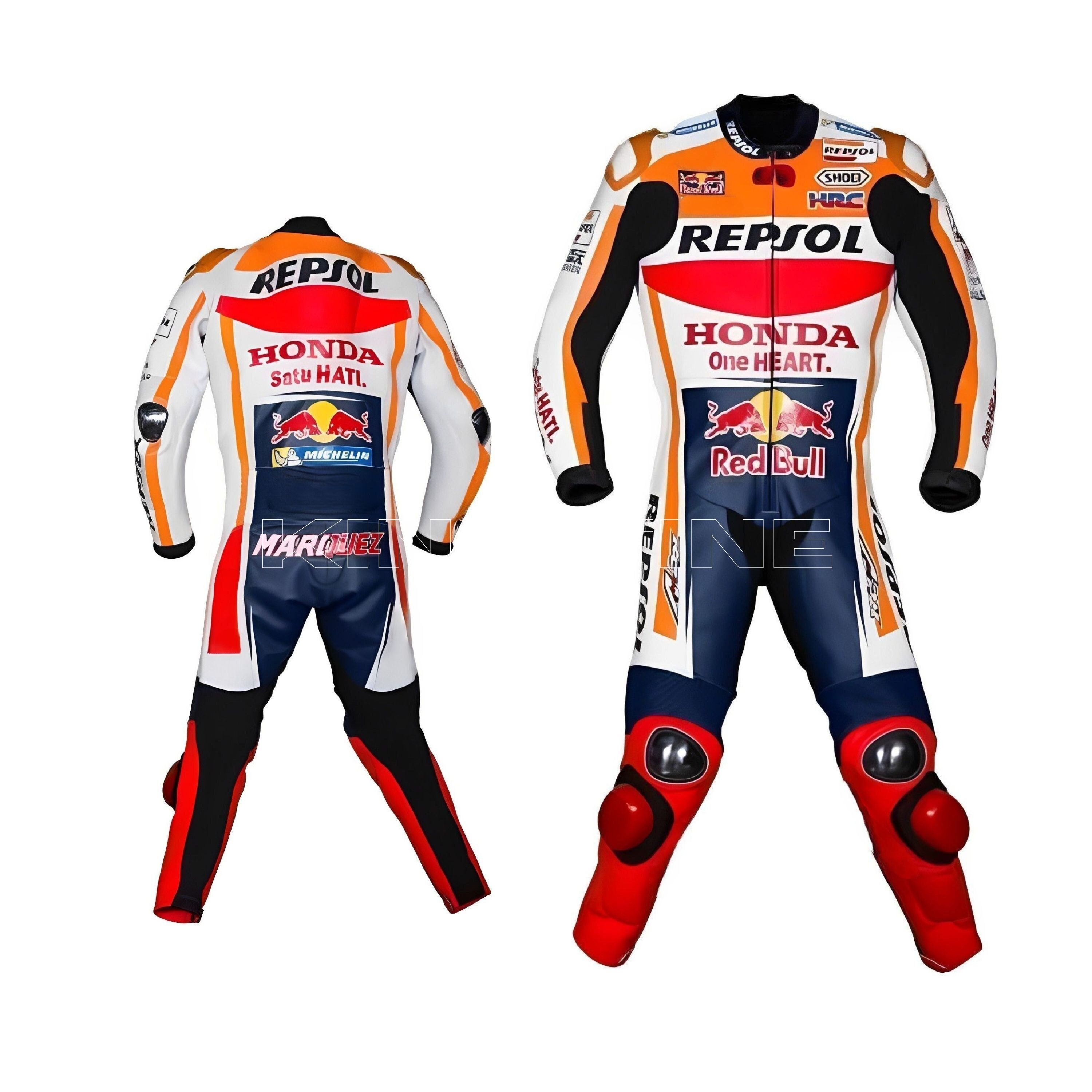 Marquez Honda Repsol Suit Motorbike Racing Suit Real Leather Suit for ...