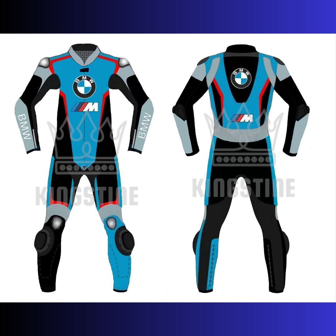 BMW Motorbike Suit Blue Racing Suit Pro Motogp Racing - Etsy