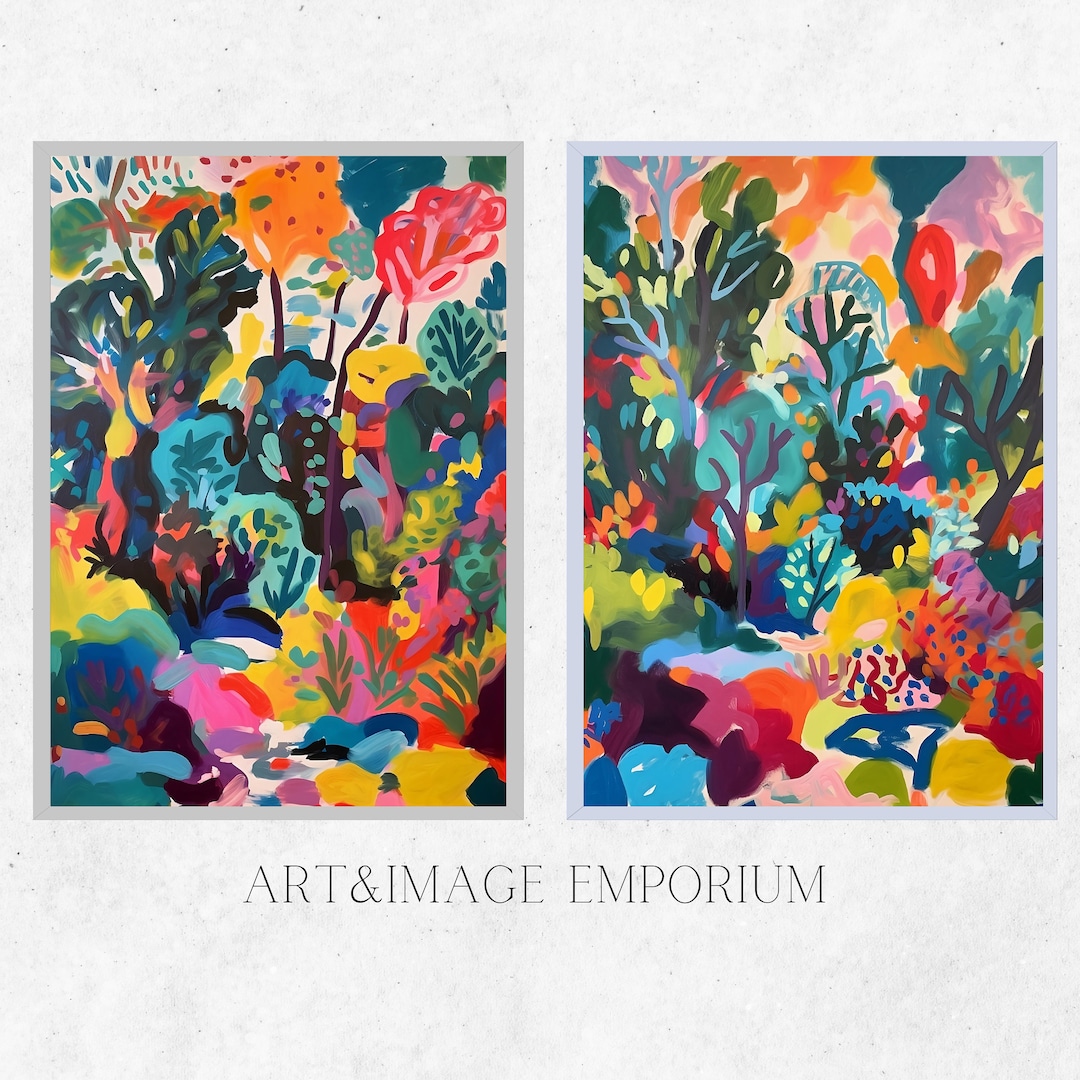 Fun & Colorful Kids Room Wall Decor /cheerful and Imaginative Wall Art ...