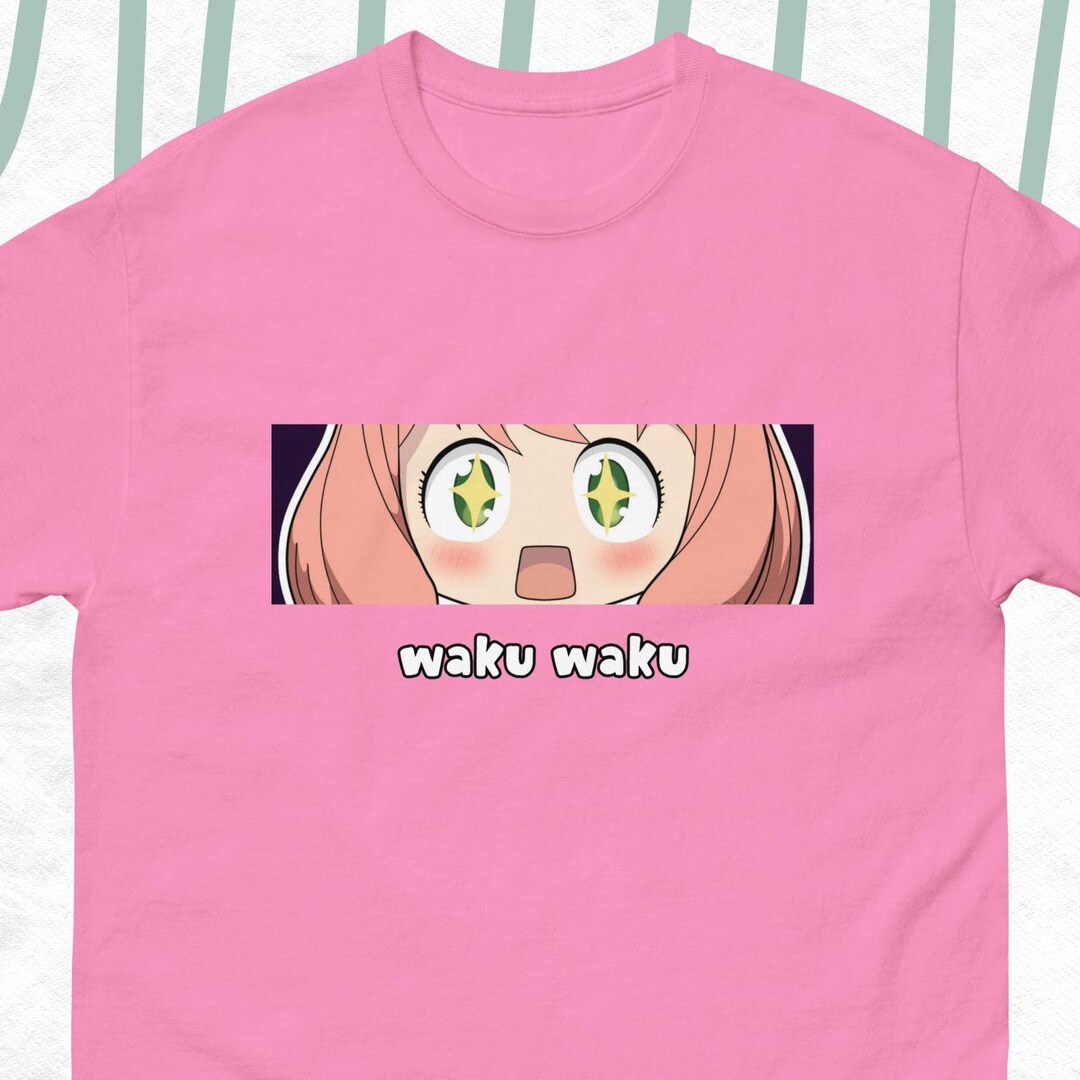SPY X FAMILY Inspired Shirt Cute Anya Forger Graphic Tee Anya Waku Waku ...
