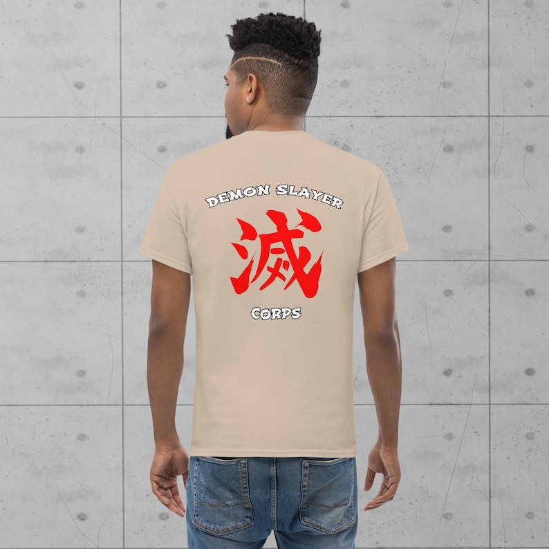 Demon Slayer Inspired Shirt Demon Slayer Corps Logo Print on Back Metsu ...