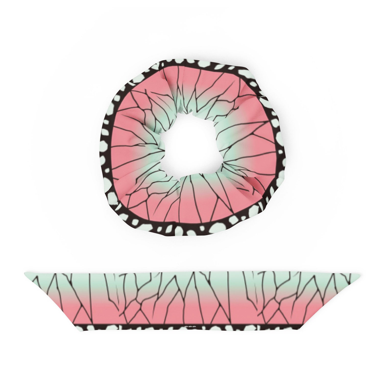 Demon Slayer Gift for Anime Fan Nezuko Hair Scrunchie Zenitsu Shinobu ...