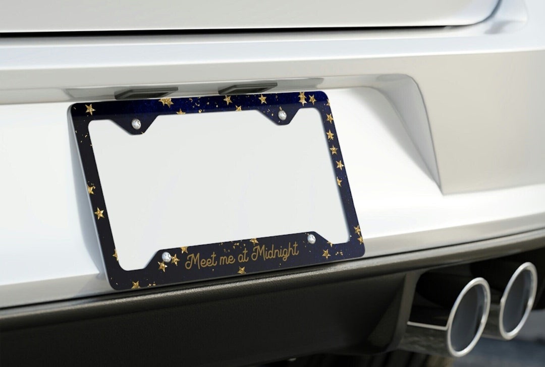 Meet Me at Midnight Metal License Plate Frame Swiftie Car Accessories ...