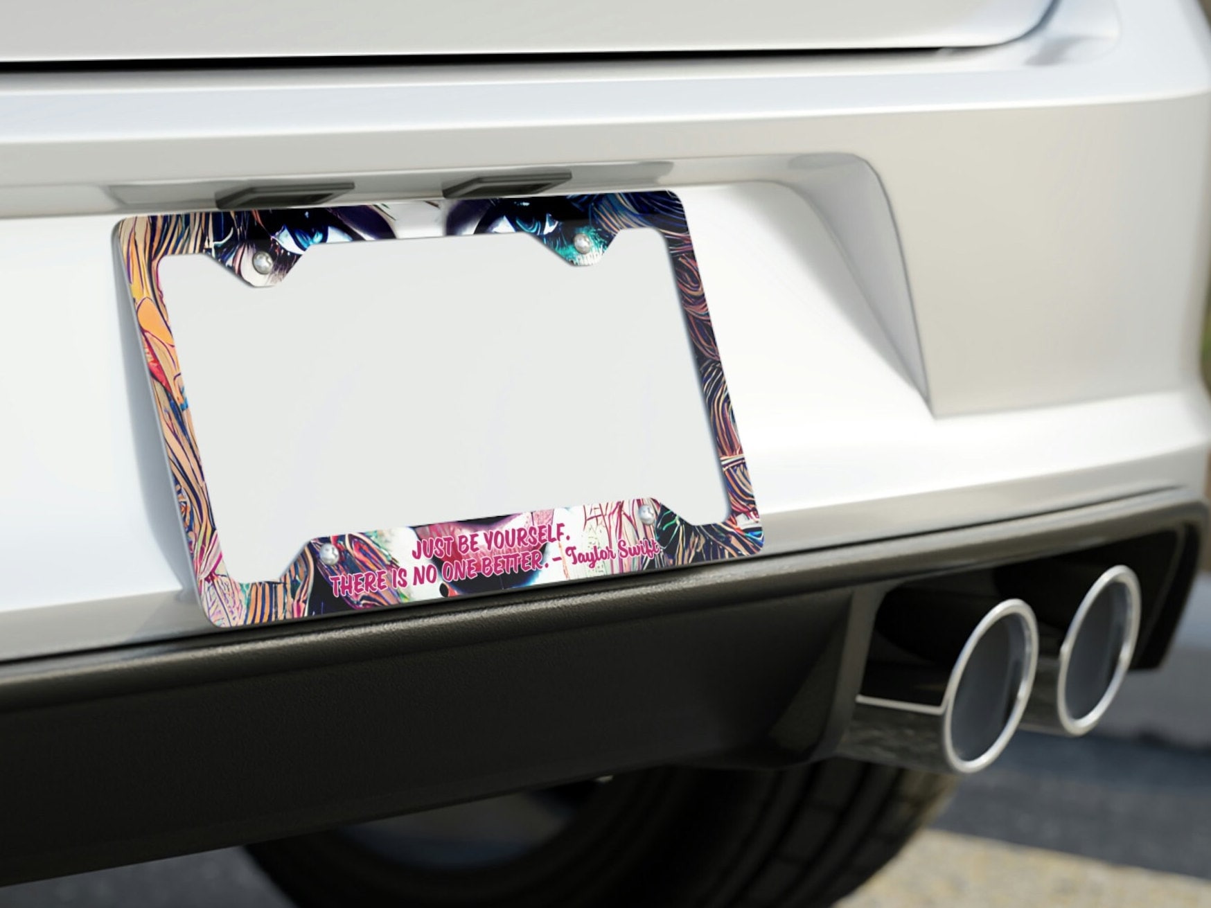 Swiftie Metal License Plate Frame With Inspirational Taylor Swift Quote ...